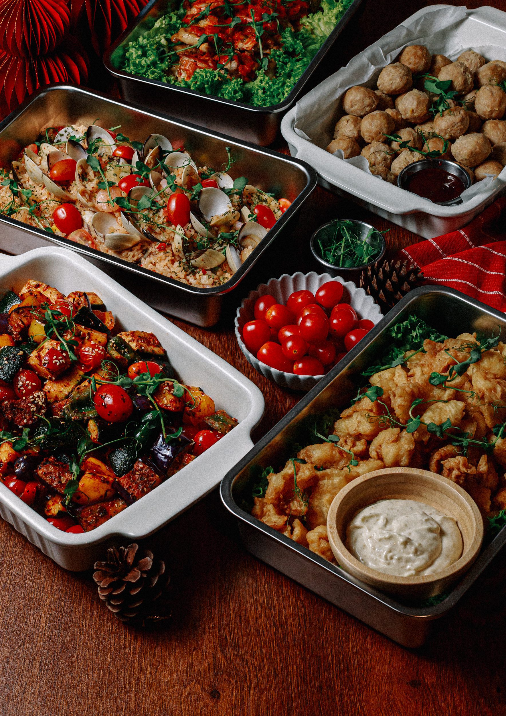 Christmas Catering in Singapore | Mini Buffet Ideas | Four Seasons